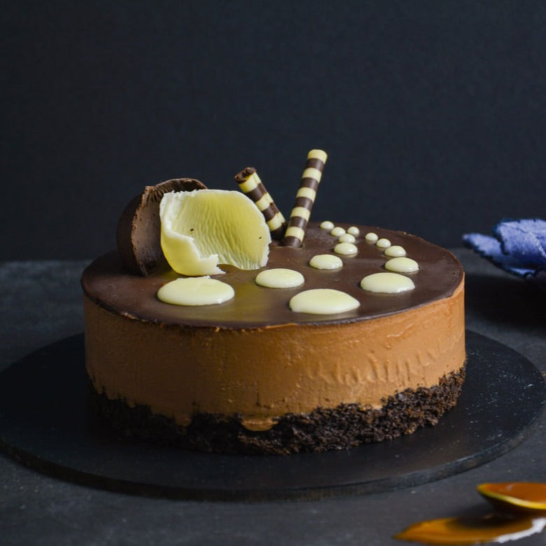 Isabella Chocolate Caramel Mousse Cake — ifiGOURMET